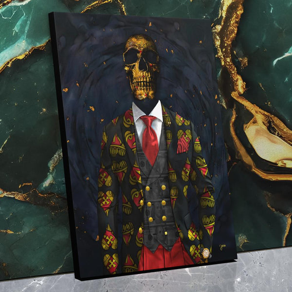 Lucky Skull Poker Art by Jesse Johnson - Thedopeart