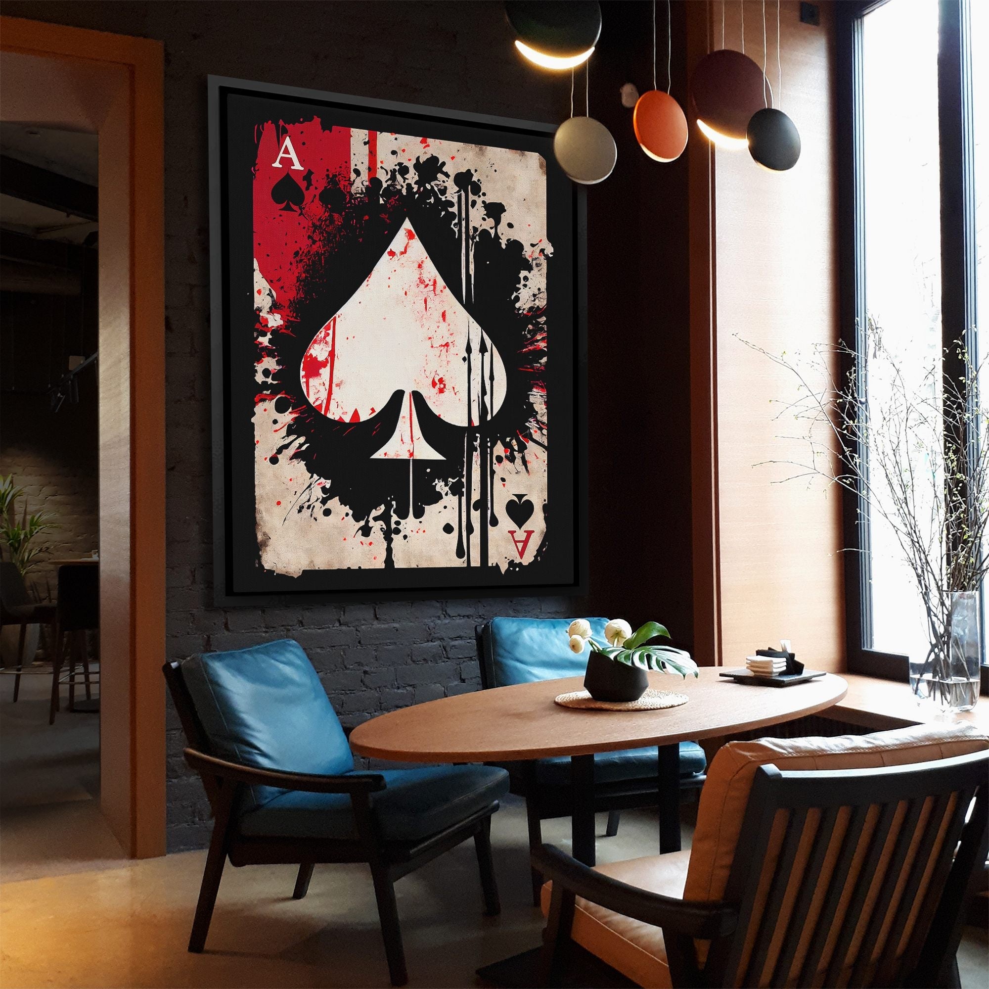 Dripping Ace of Spades - Poker Wall Art for Gamblers - Thedopeart